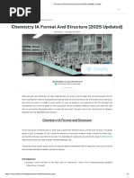 Chemistry IA Structure Guide 2025 | PDF | Experiment | Uncertainty