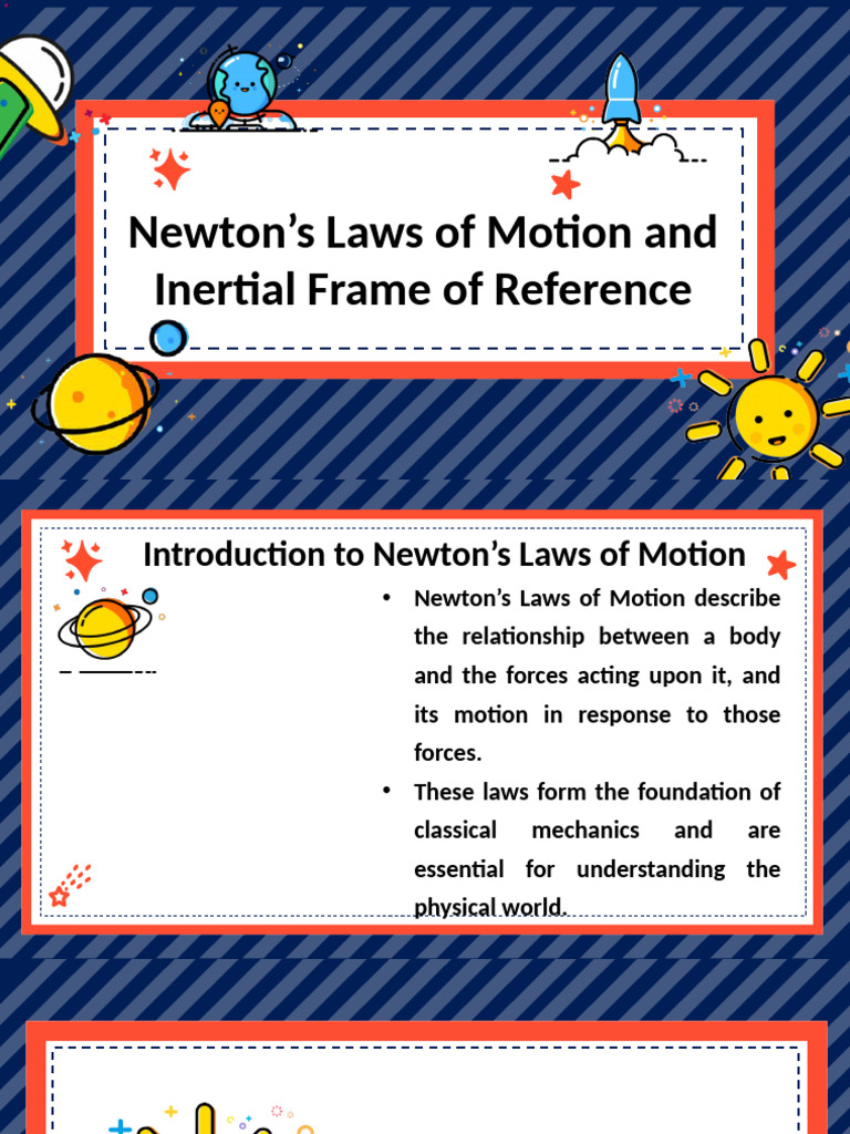 Newton's Laws of Motion and Inertial Frame of Reference | PDF | Force ...