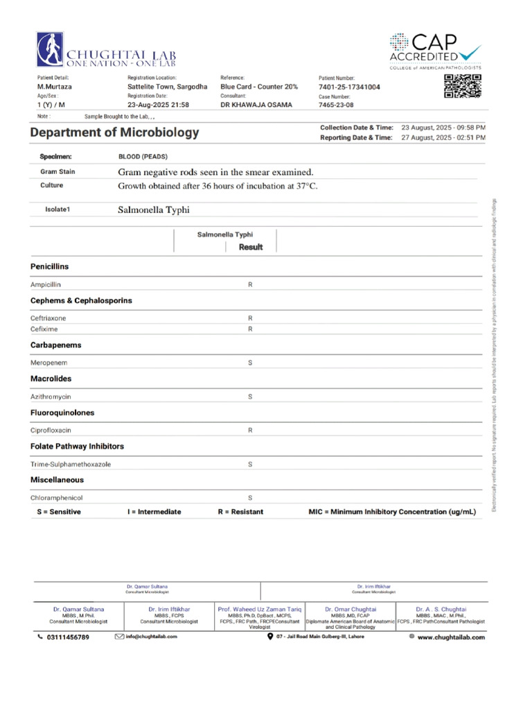 PDFGallery - 20250831 - Gram Positive Rods Typhoid | PDF