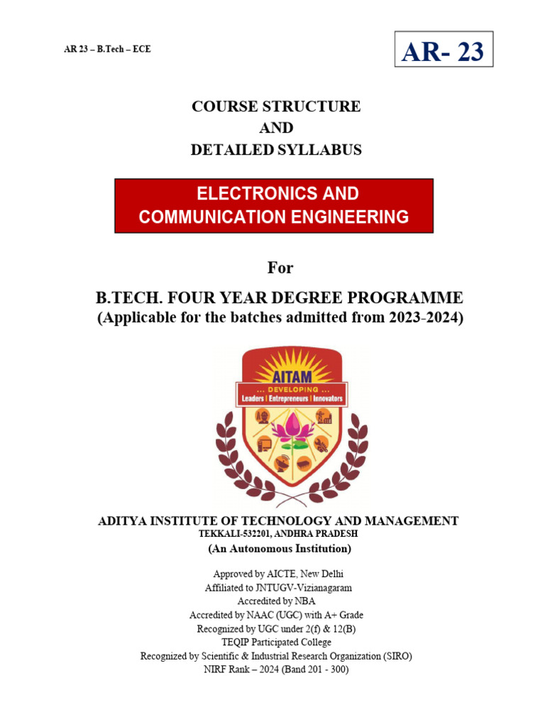 Ar23 Ece | PDF | Matrix (Mathematics) | Pointer (Computer Programming)