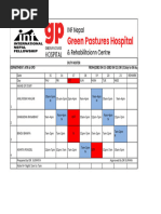 Updated Hospital Duty Roster | PDF