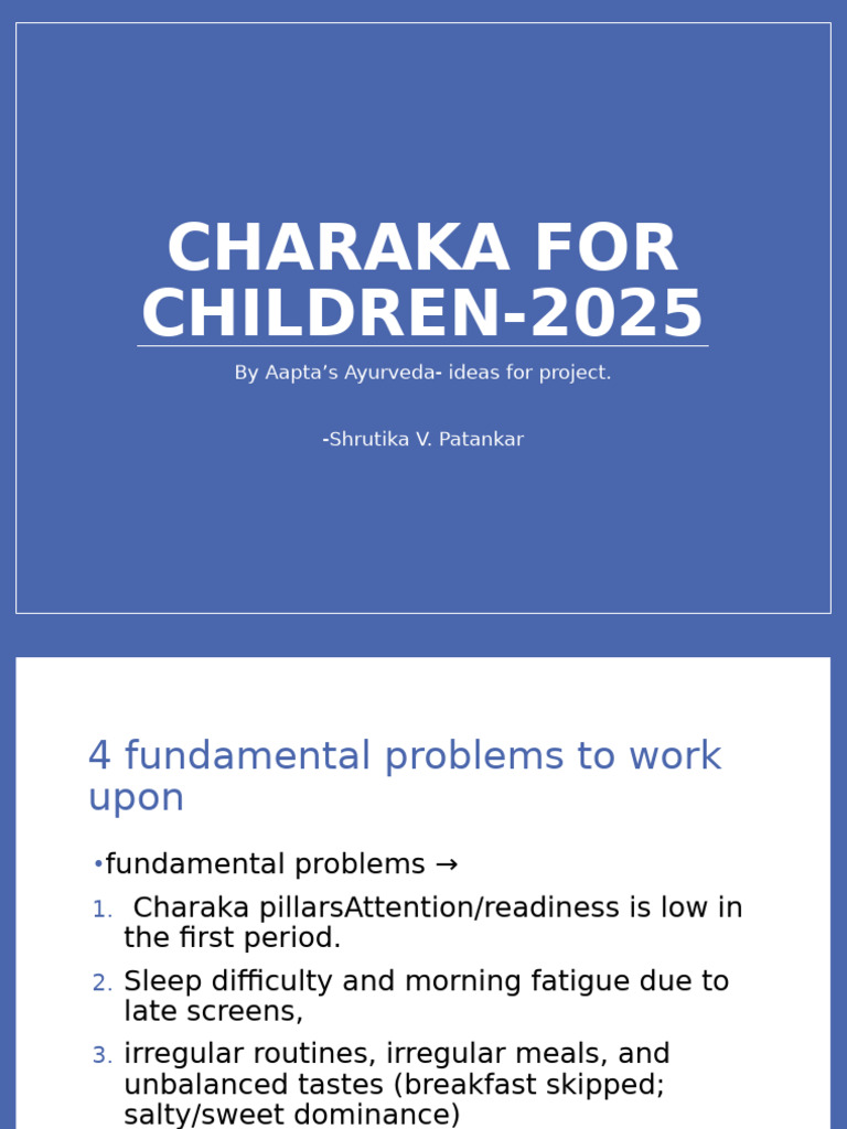 Charaka For Children | PDF | Sleep | Psychology