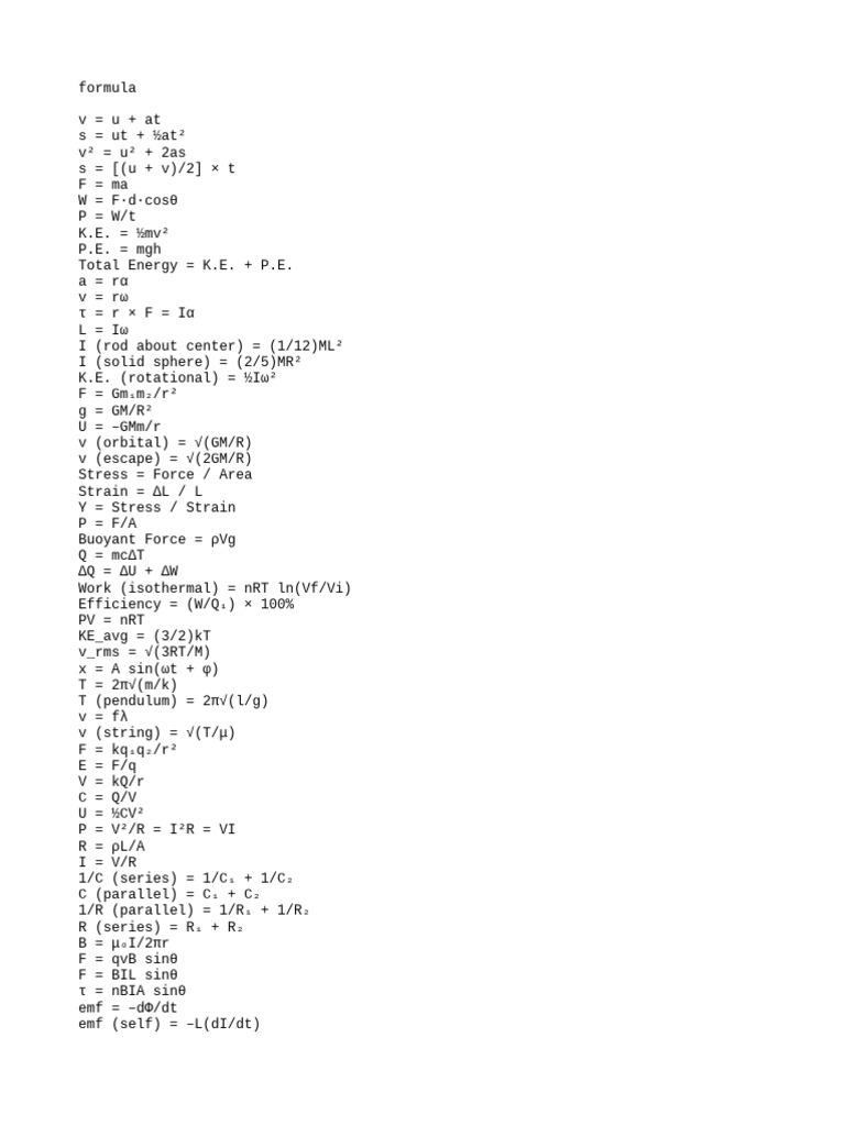 Formula | PDF