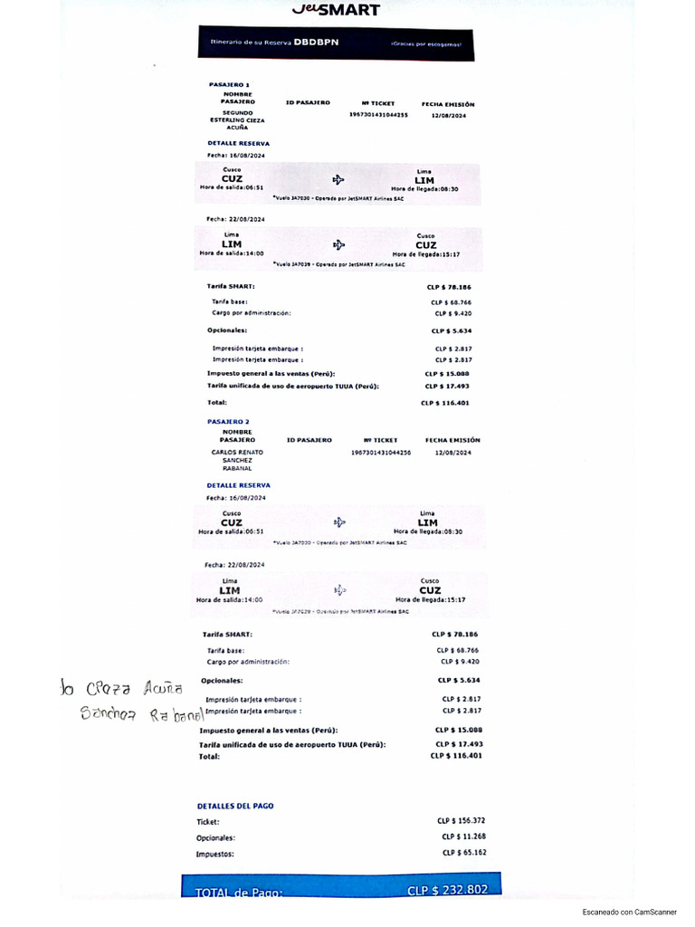 Segundo Cieza, Sanchez Rabanal, Bajda y Subida | PDF
