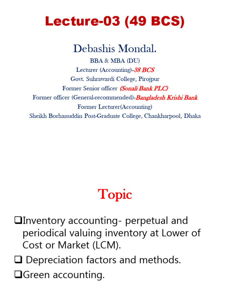 Lecture-03 (49 BCS) | PDF