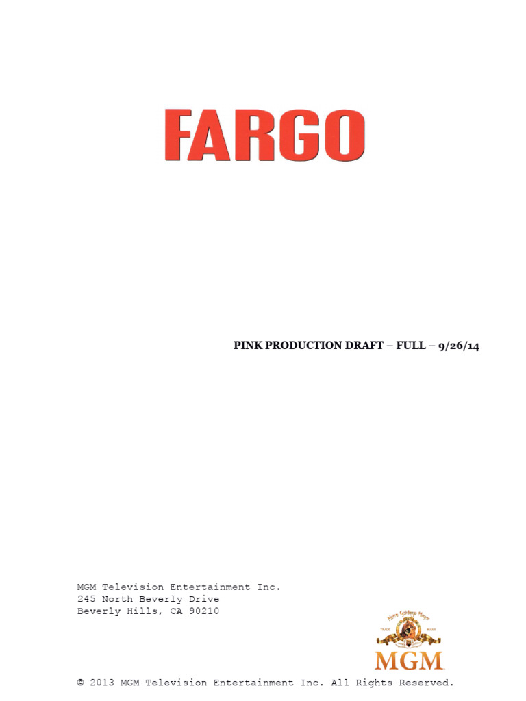 Fargo 02x01 Waiting For Dutch | PDF