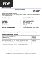 Star Health Claim Form Instructions | PDF
