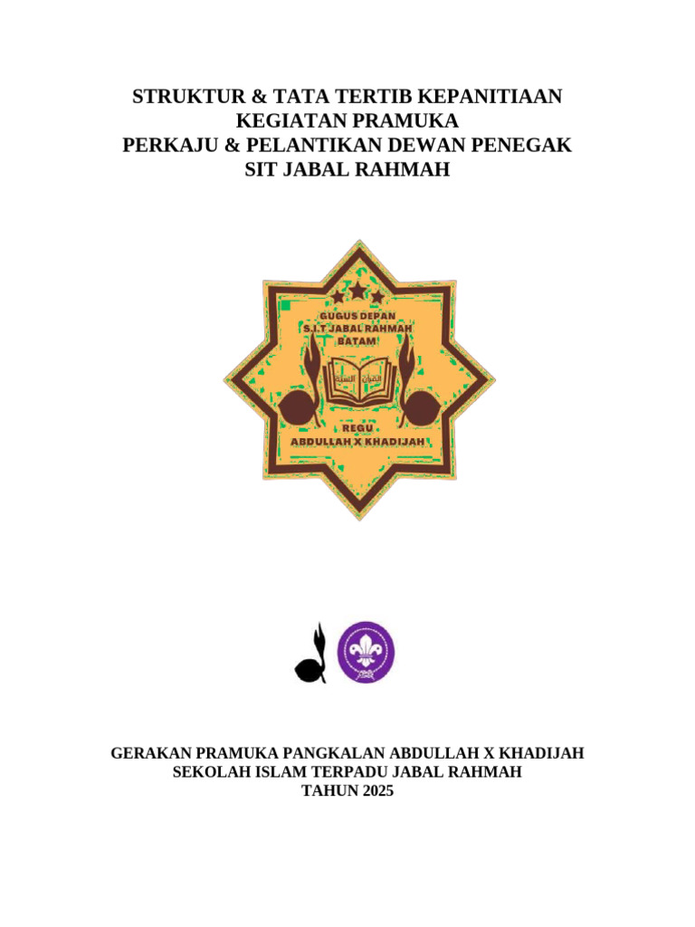Struktur dan Tata Tertib Panitia Pramuka | PDF