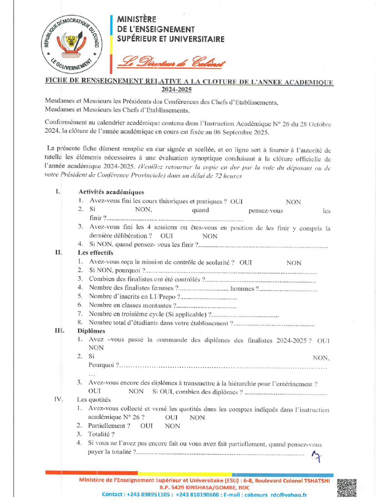 Fiche de Renseignement | PDF