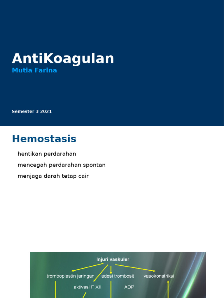 Hemostasis | PDF