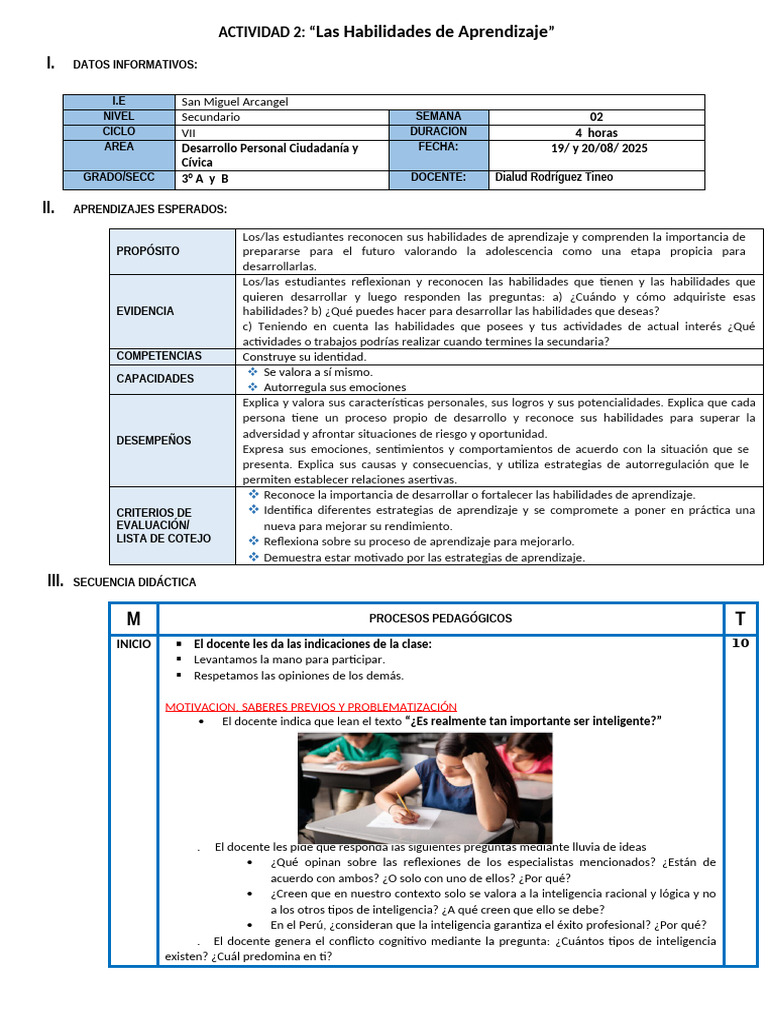 01 Sesion 02 (05) (3° Grado) DPCC | PDF | Aprendizaje | Las emociones