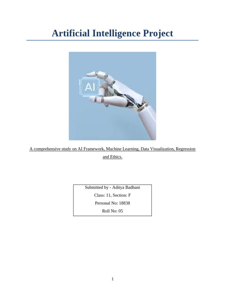 AI Project With Placeholders Final | PDF | Machine Learning | Artificial Intelligence