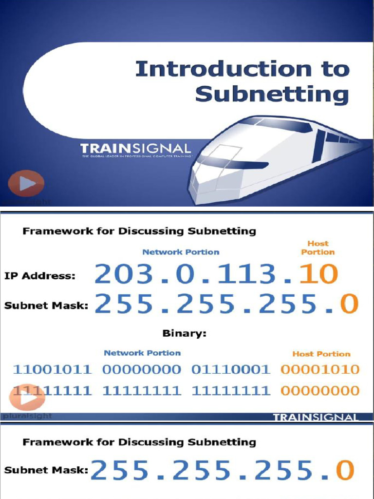 Introduction To Subnetting | PDF