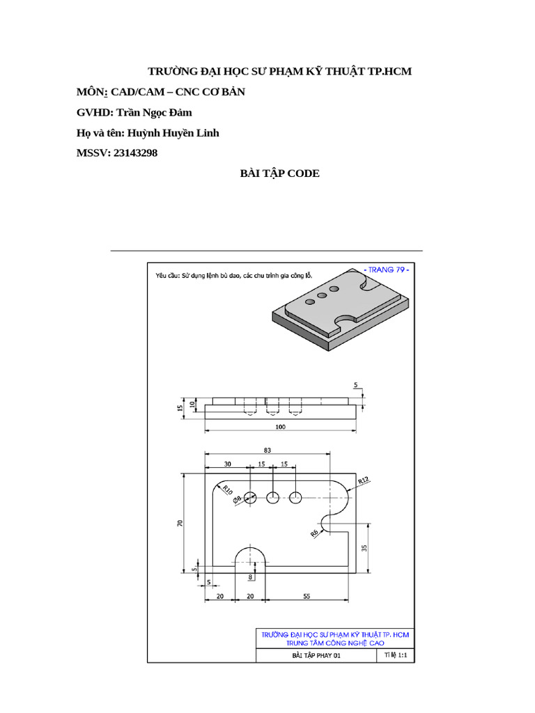 CAD/CAM CNC Programming Exercises | PDF