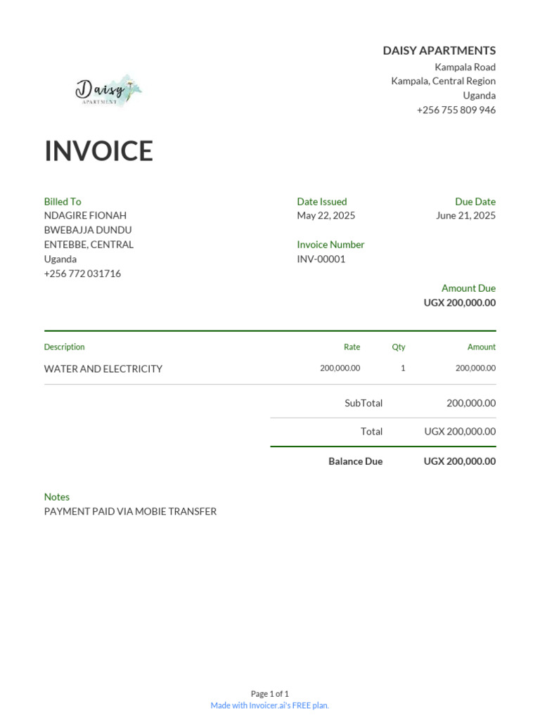 Invoice INV-00001 | PDF