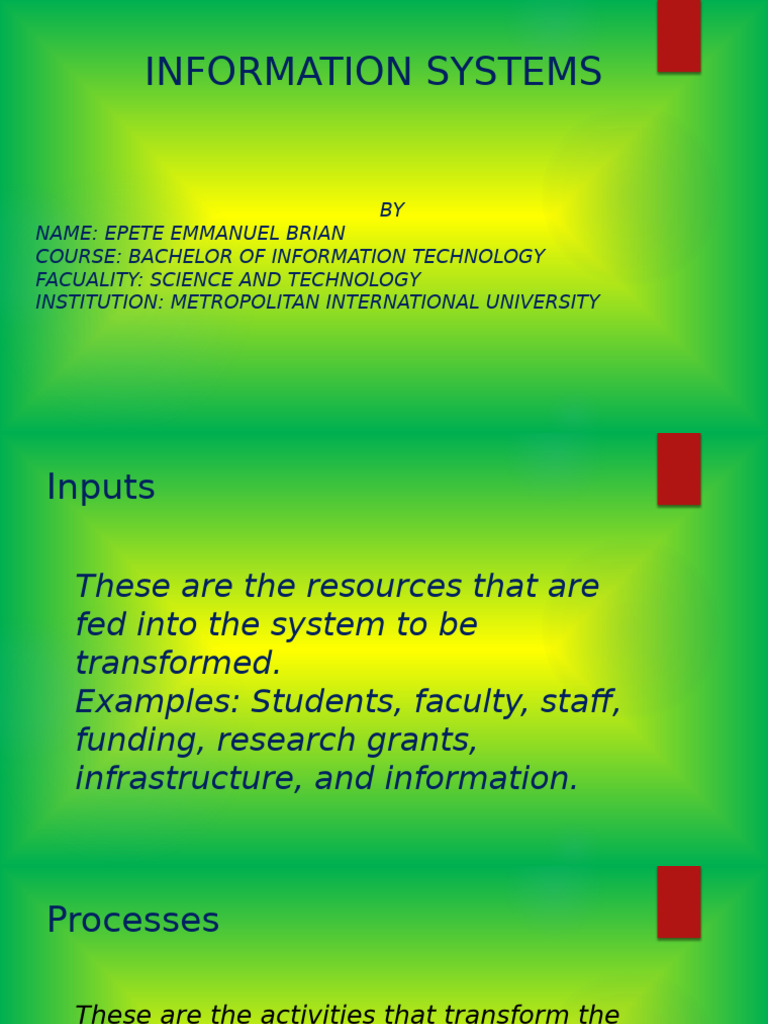 University Information Systems Overview | PDF