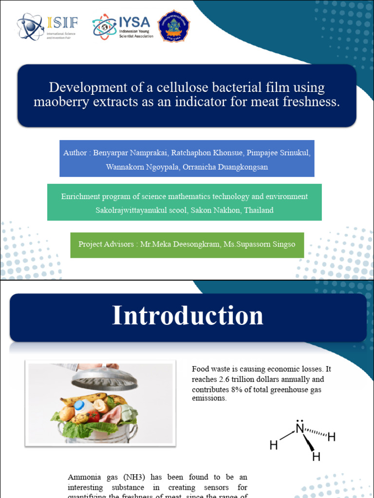 Development of A Cellulose Bacterial Film Using Maoberry Extracts As An ...