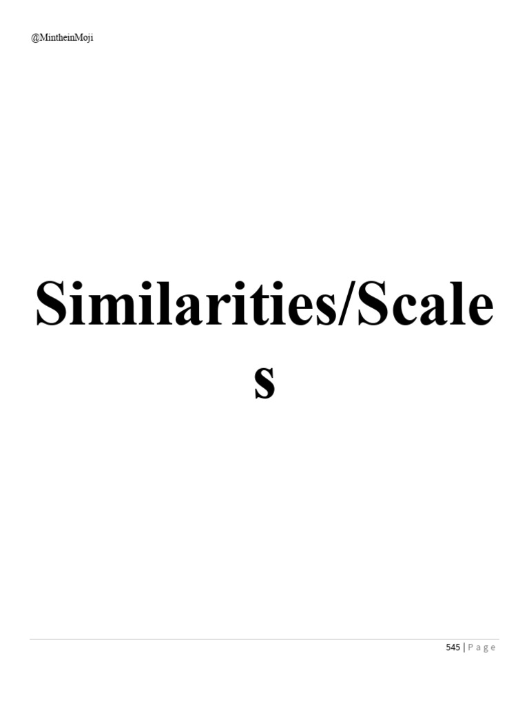 Math B Paper 1 Similarity N Scales | PDF