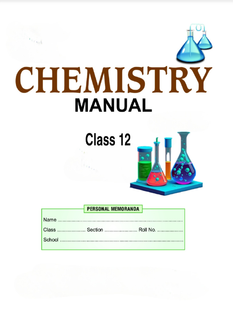 Chemistry - Grade 12-Lab Manual - 250812 - 074254 | PDF | Salt (Chemistry) | Titration