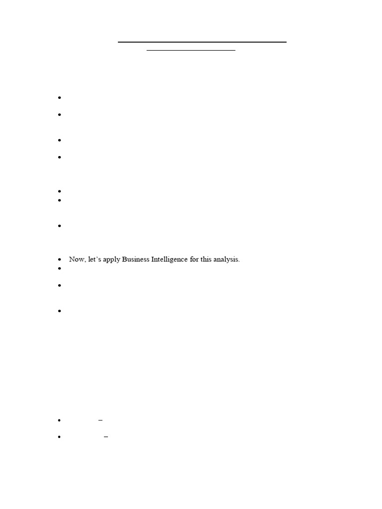 Business Intelligence Tools Overview | PDF | Business Intelligence ...
