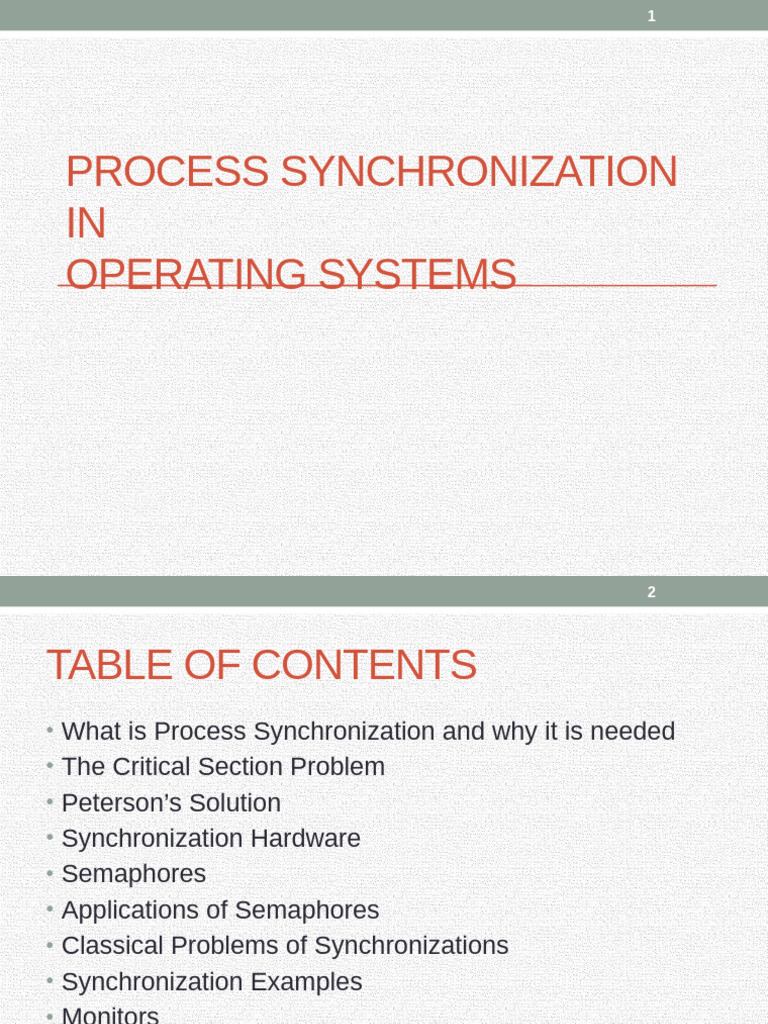 UNIT-2 Process Synchronization | PDF | Process (Computing) | Computer Science