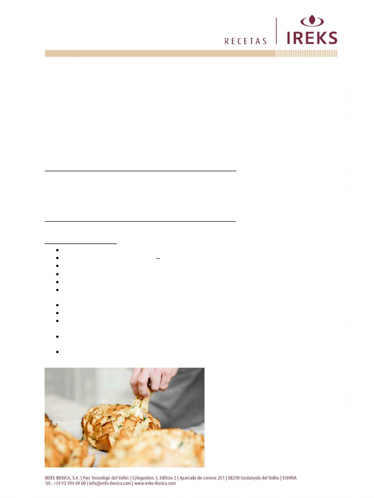 Pan Con Hierbas Aromáticas, Especias y Queso Con REX MILANO | PDF