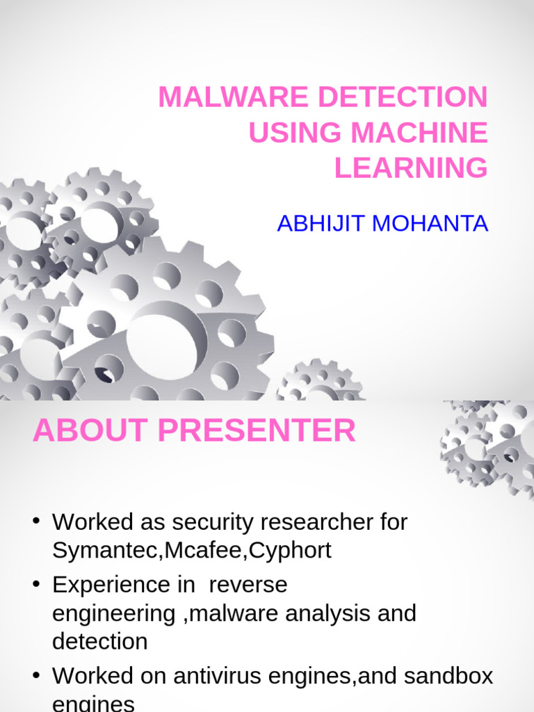 Machine Learning for Malware Detection | PDF | Machine Learning ...