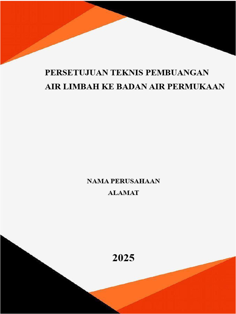 Persetujuan Teknis Pembuangan Limbah | PDF
