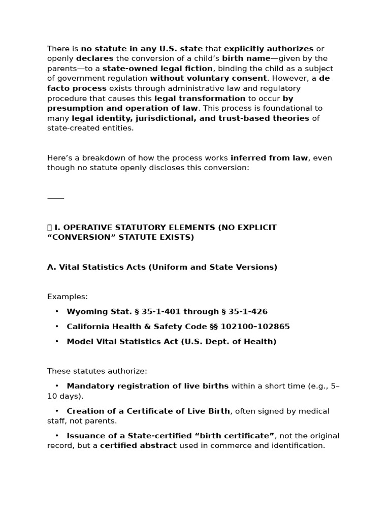 Understanding Legal Name Conversion Process | PDF | Birth Certificate ...