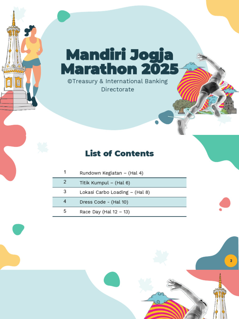 Rundown Mandiri Jogja Marathon 2025 | PDF