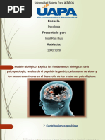 Modelo Biologicista en Psicología | PDF | Biología | Psicopatología