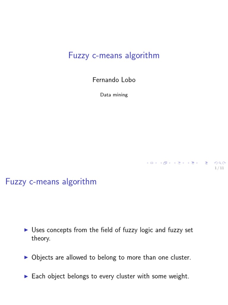 Fuzzy c Means | Cluster Analysis | Fuzzy Logic Fuzzy c Means | Cluster Analysis | Fuzzy Logic