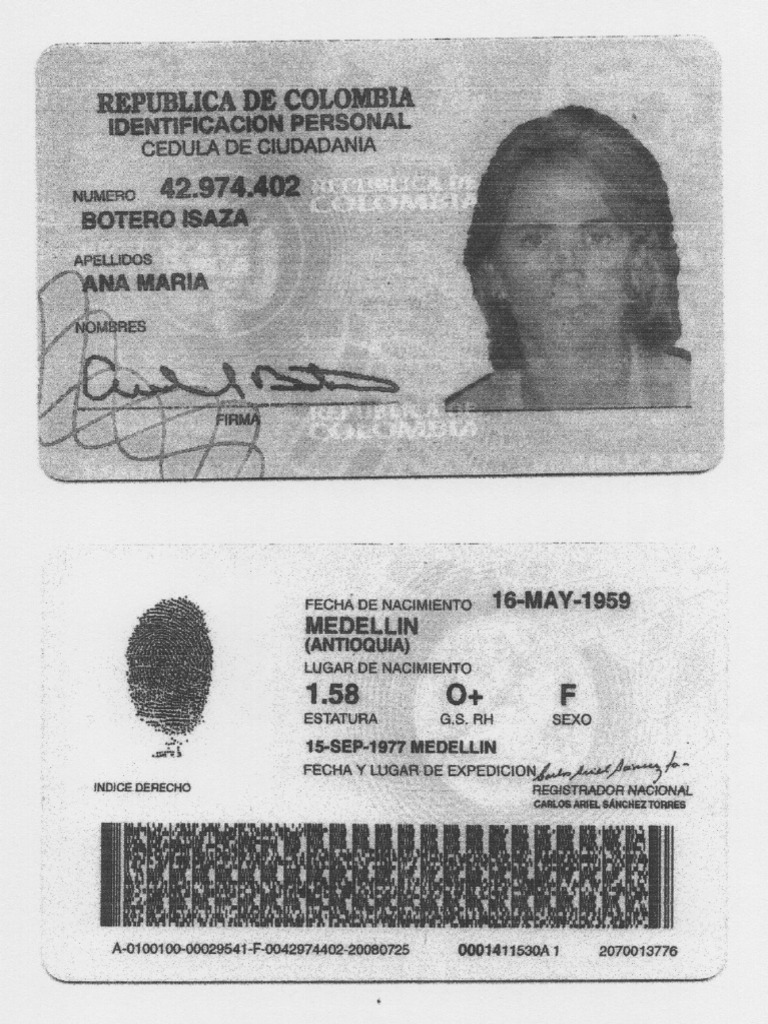 Cedula Ana Maria | PDF