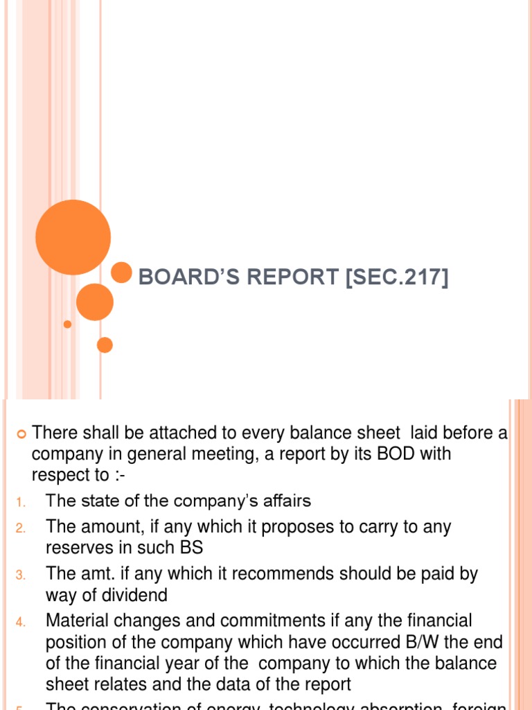 Board Report Requirements and Compliance | PDF | Public Law ...
