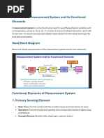 Block Diagram of Generalized Measurement System | PDF