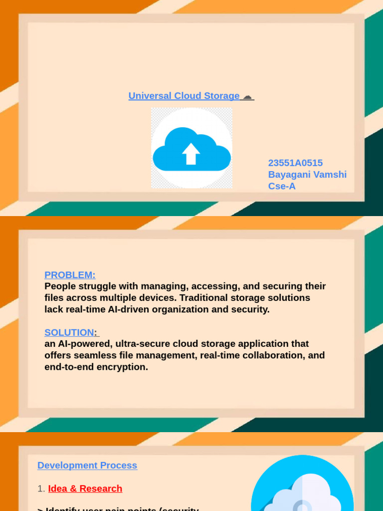 AI-Powered Universal Cloud Storage Solution | PDF