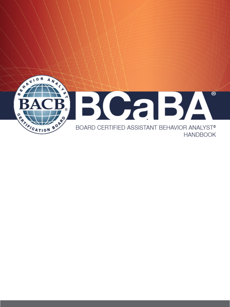 BCaBA Certification Requirements Guide | PDF