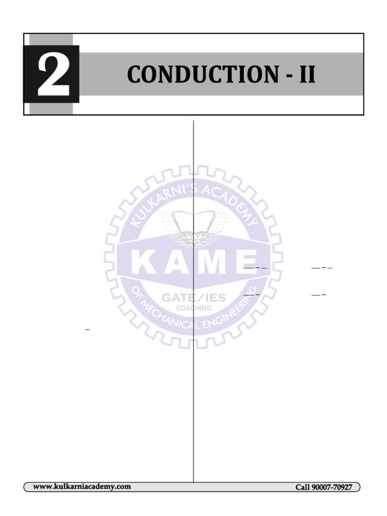 Chapter 2 Conduction - II | PDF | Heat Transfer | Thermal Insulation