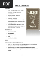 Viktor Dyk - Krysař | PDF