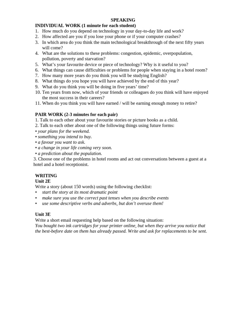 Technology and Communication Skills Activities | PDF