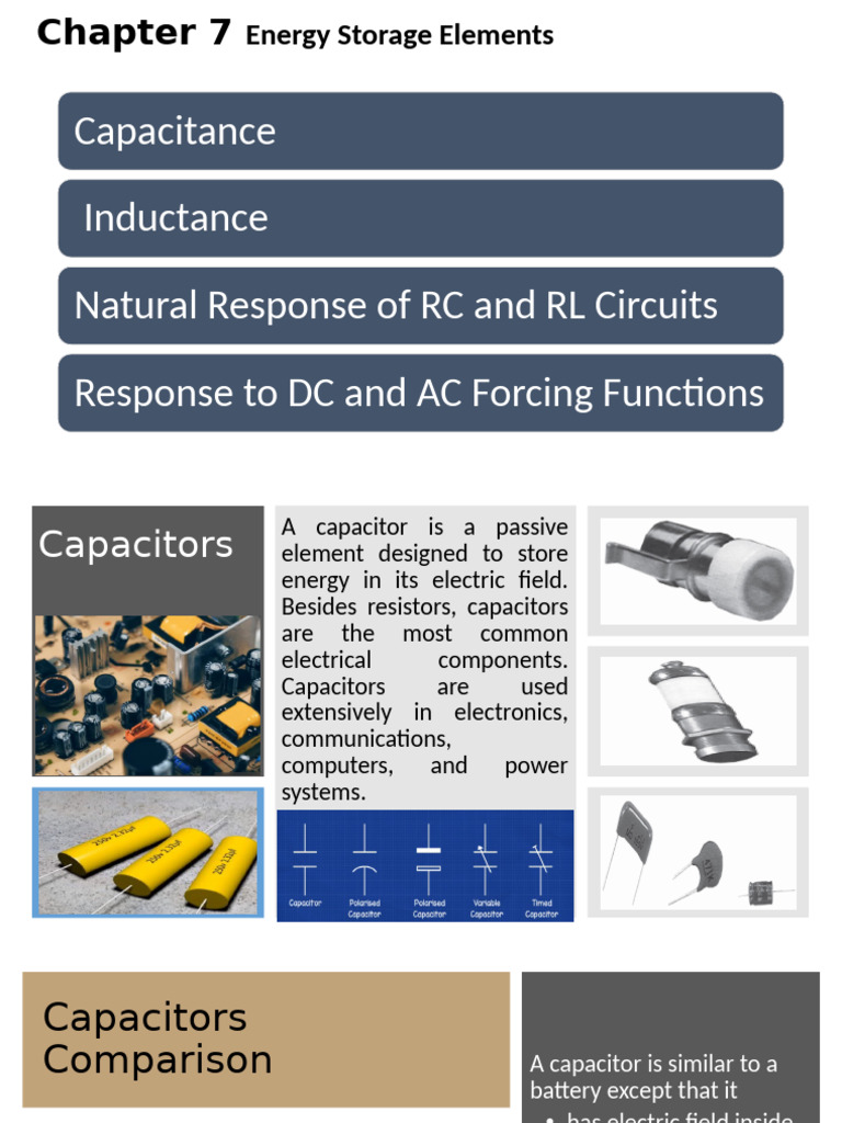 Energy Storage in Capacitors and Inductors | PDF | Inductor | Capacitor