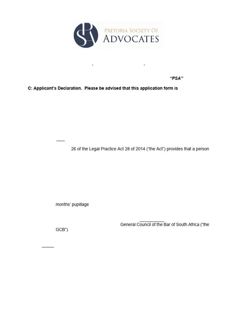 PSA Pupillage Application Guide 2025 | PDF | Advocate | Lawyer