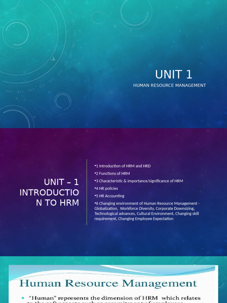 Introduction To HRM | PDF | Human Resource Management | Human Resources