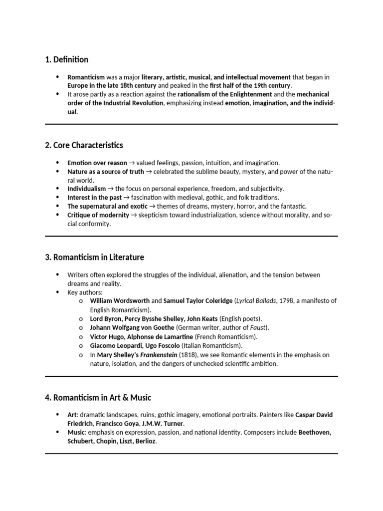 Romanticism | PDF | Romanticism