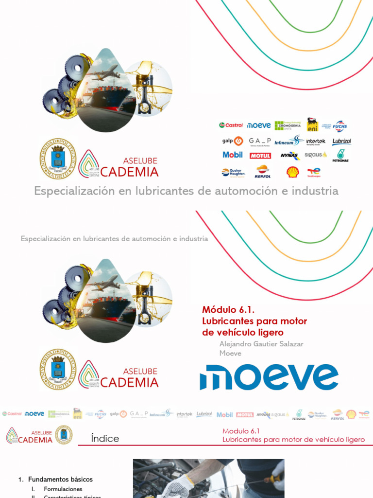 Lubricantes para Motores de Vehículos Ligero | PDF | Lubricante ...