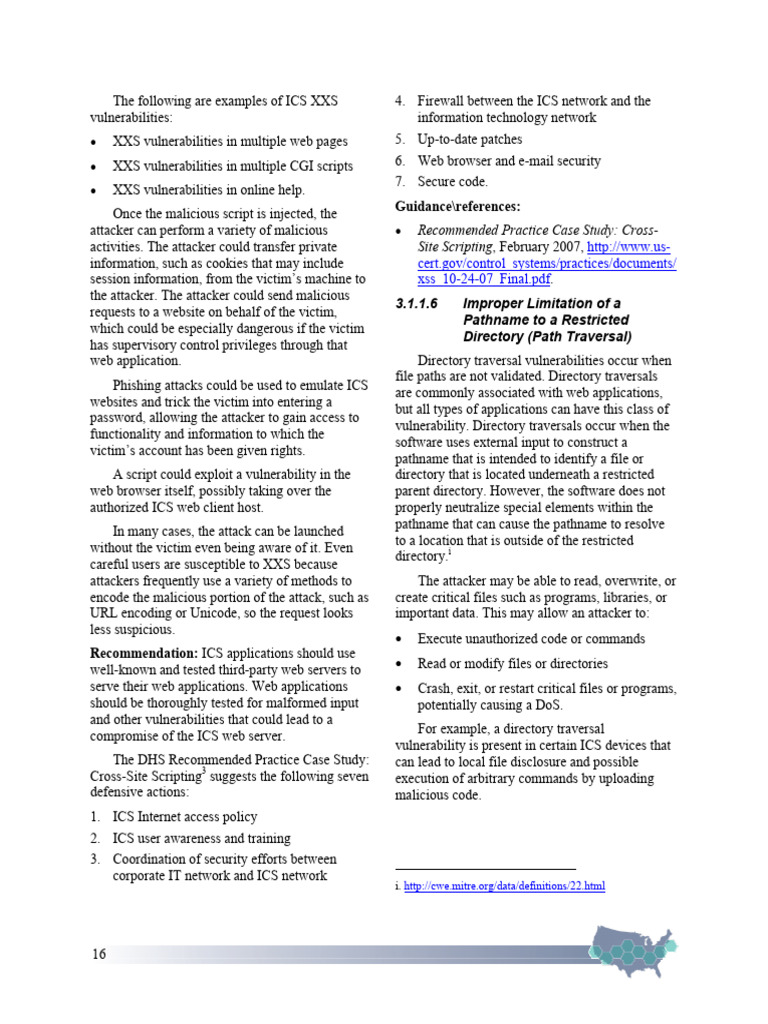 DHS Common Cybersecurity Vulnerabilities ICS 2010-Pages-28 | PDF ...