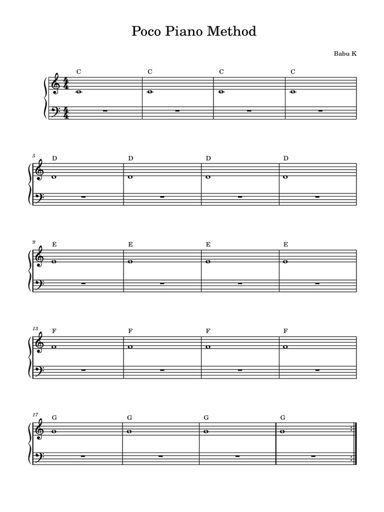 Poco Piano Method | PDF