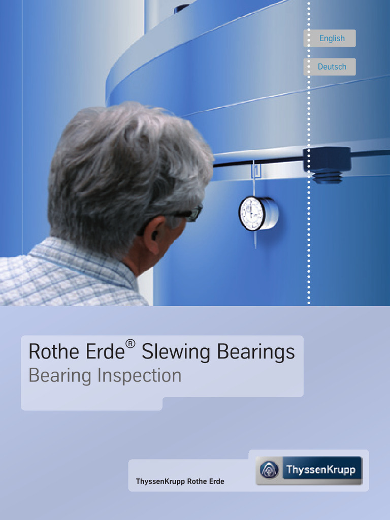 Rothe Erde Bearing Inspection Guide | PDF | Bearing (Mechanical) | Wear