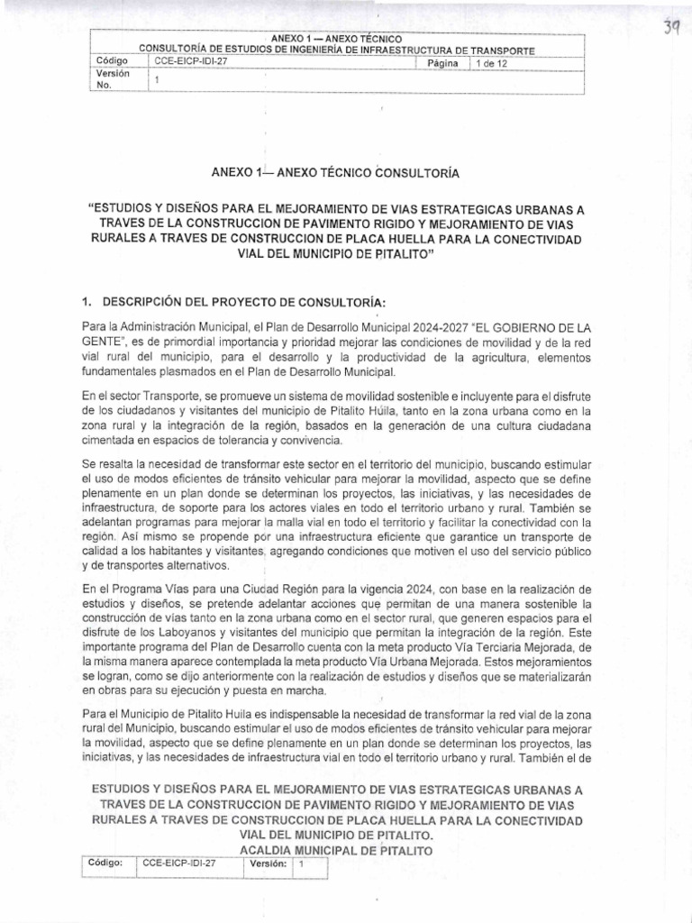 Anexo 1 Anexo Tecnico | PDF