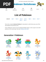 PokeDex Complete | PDF | Nintendo Franchises | Pokémon